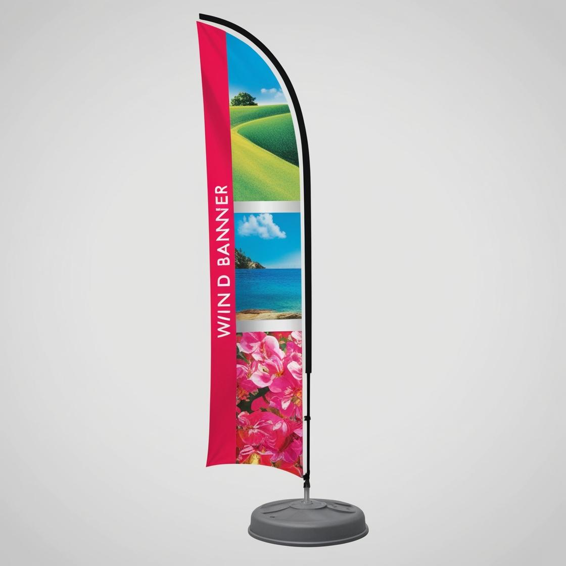 Wind Banner GG 3m – P&M Gráfica